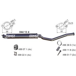 Ernst Mittelschalld&auml;mpfer 044134 f&uuml;r Opel GM