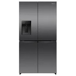 HISENSE Multi Door "RQ5P640SYKD", Energieeffizienz: D (A-G), schwarz inox, B:91cm H:179cm T:72,5cm, K&uuml;hlschr&auml;nke, DualTech-K&uuml;hlsystem, MetalCooling, Wasser-/Eisspender