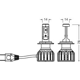 Osram Gl&uuml;hlampe, Hauptscheinwerfer 64210dwnbst2hb