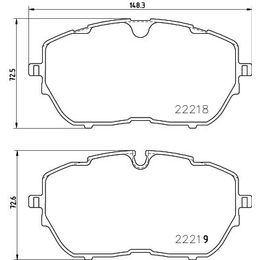 Hella Bremsbelagsatz, Scheibenbremse 8db355024731 f&uuml;r Peugeot DS