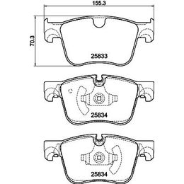 Hella Bremsbelagsatz, Scheibenbremse 8db355024751 f&uuml;r Peugeot (DF-PSA) Citro&euml;n