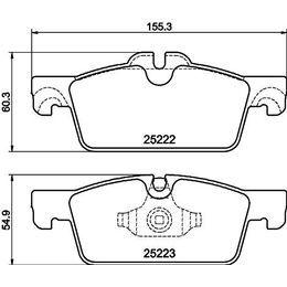 DON Bremsbelagsatz, Scheibenbremse pcp2051 f&uuml;r Peugeot