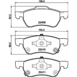 Hella Bremsbelagsatz, Scheibenbremse 8db355044481 f&uuml;r MG (SAIC)