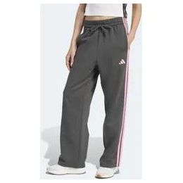 Sporthose Adidas SPORTSWEAR "W 3S FL OH PT", Damen, Gr. L, N-Gr, grau six, st tropic bloom, normal, gr., Obermaterial: 55% Baumwolle, 36% Polyester, 9% Viskose, Hosen Sporthose