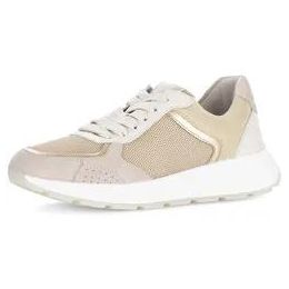 Sneaker Gabor "Sneaker low", Damen, Gr. 39, beige, Schuhe Sneaker