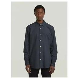 G-Star Raw Langarmshirt G-STAR "One Pocket Regular Hemd", Damen, Gr. L, india ink bold stripe, Obermaterial: 100% Baumwolle, Shirts Langarmshirt