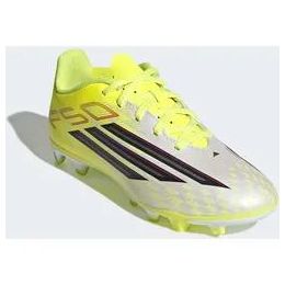 Fu&szlig;ballschuh Adidas PERFORMANCE "F50 CLUB FG/MG KIDS", M&auml;dchen, Gr. 32, team solar gelb 2, core schwarz, lucid rot, Synthetik, Textil, Schuhe Fu&szlig;ballschuh, f&uuml;r viele verschiedene B&ouml;den geeignet, f&uuml;r Kinder & Jugendliche