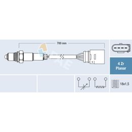 FAE Lambdasonde 77141 vor Katalysator f&uuml;r VW LAMBORGHINI AUDI STANDARD AUTOMOBILE
