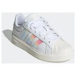 Sneaker Adidas SPORTSWEAR "STREETTALK KIDS", M&auml;dchen, Gr. 35,5, cloud wei&szlig;, iridescent, core wei&szlig;, Synthetik, Schuhe Sneaker, inspiriert vom Design des Adidas superstar, f&uuml;r Kinder & Jugendliche