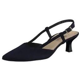 Pumps Paul Green "Paul Green Pumps Leder", Damen, Gr. 37,5, dunkelblau, Leder, Schuhe Pumps