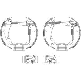 Hella Bremsbackensatz 8db355003671 f&uuml;r Peugeot