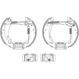 TEXTAR Bremsbackensatz Shoe Kit Pro 84031802 f&uuml;r Peugeot RENAULT