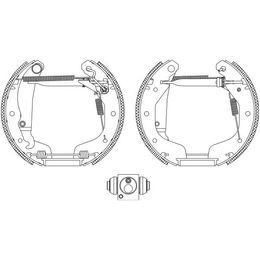 Hella Bremsbackensatz 8db355004191 f&uuml;r Vaughall CHEVROLET