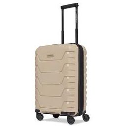Trolley SMARTBOX "Edition 01 4 Rollen Kabinentrolley 55 cm mit Dehnfalte", Gr. 42 l, beige, Polypropylen, Koffer