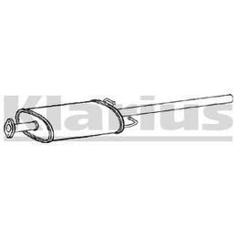 VEGAZ Mittelschalld&auml;mpfer fs641 f&uuml;r Ford