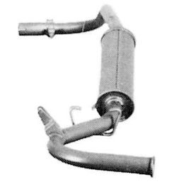VEGAZ Endschalld&auml;mpfer pgs119ima hinten f&uuml;r TALBOT Fiat Citro&euml;n
