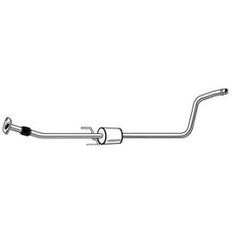 VEGAZ Mittelschalld&auml;mpfer ts448 f&uuml;r TOYOTA