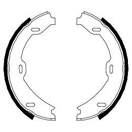TRISCAN Bremsbackensatz, Feststellbremse 810023027 f&uuml;r Mercedes
