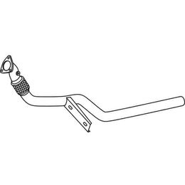 VEGAZ Abgasrohr ar267 vorne f&uuml;r AUDI