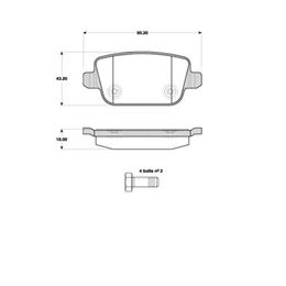 TRISCAN Bremsbelagsatz, Scheibenbremse 811017024 f&uuml;r Ford Volvo LAND ROVER