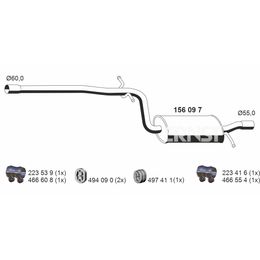 Ernst Mittelschalld&auml;mpfer 156097 f&uuml;r SKODA