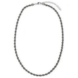 Edelstahlkette Urban Classics "Urban Classics Unisex Charon Intertwine Necklace", silber, Halsketten, Herren, onesize, Eisen, Edelstahlkette