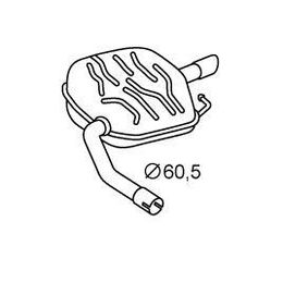 VEGAZ Endschalld&auml;mpfer fs740 f&uuml;r Ford
