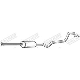 WALKER Mittelschalld&auml;mpfer 22782 f&uuml;r NISSAN
