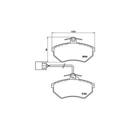 MAGNETI MARELLI Bremsbelagsatz, Scheibenbremse 363700485034 f&uuml;r VW