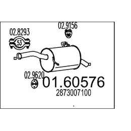 MTS MARKENTECHNIKSERVICEGMBH & CO. KG MTS Endschalld&auml;mpfer 0160576 f&uuml;r KIA