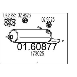 MTS MARKENTECHNIKSERVICEGMBH & CO. KG MTS Endschalld&auml;mpfer 0160877 f&uuml;r Citro&euml;n