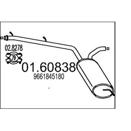 MTS MARKENTECHNIKSERVICEGMBH & CO. KG MTS Endschalld&auml;mpfer 0160838 f&uuml;r Fiat