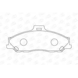 Champion Bremsbelagsatz, Scheibenbremse 572537ch f&uuml;r FORD USA MAZDA