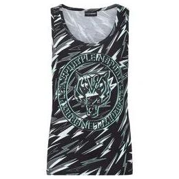 T-Shirt Plein Sport "Tanktop", Jungen, Gr. S, 0263, schwarz, mintgr&uuml;n, Obermaterial: 100% Baumwolle, Shirts T-Shirt