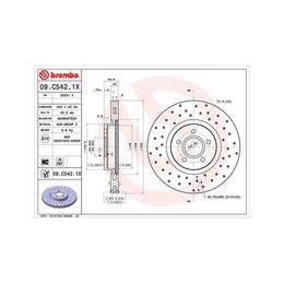 MAGNETI MARELLI Bremsscheibe 360406148002 Innenbel&uuml;ftet-Bel&uuml;ftung mit tropfenf&ouml;rmigen Fl&uuml;geln 320mm 25mm f&uuml;r FORD FORD ASIA & OCEANIA LINCOLN