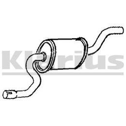 VEGAZ Mittelschalld&auml;mpfer fs646 f&uuml;r Ford