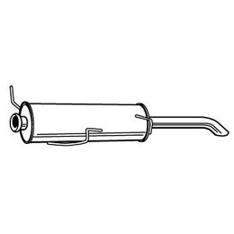VEGAZ Endschalld&auml;mpfer pgs415 f&uuml;r Peugeot