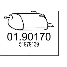 MTS MARKENTECHNIKSERVICEGMBH & CO. KG MTS Endschalld&auml;mpfer 0190170 f&uuml;r LANCIA