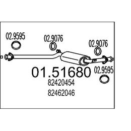 MTS MARKENTECHNIKSERVICEGMBH & CO. KG MTS Mittelschalld&auml;mpfer 0151680 f&uuml;r Fiat