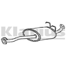 VEGAZ Mittelschalld&auml;mpfer ts342 f&uuml;r TOYOTA