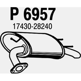 VEGAZ Endschalld&auml;mpfer ts412 hinten f&uuml;r TOYOTA