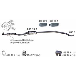 Ernst Mittelschalld&auml;mpfer 013192 f&uuml;r Opel GM