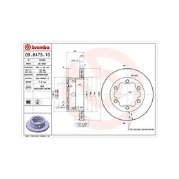 MAGNETI MARELLI Bremsscheibe 360406033200 innenbel&uuml;ftet-Bel&uuml;ftung mit tropfenf&ouml;rmigen Fl&uuml;geln 285mm 22mm f&uuml;r DODGE VW Mercedes
