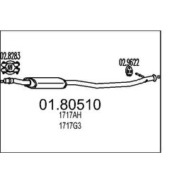 MTS MARKENTECHNIKSERVICEGMBH & CO. KG MTS Mittelschalld&auml;mpfer 0180510 f&uuml;r Citro&euml;n
