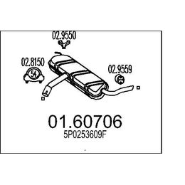 MTS MARKENTECHNIKSERVICEGMBH & CO. KG MTS Endschalld&auml;mpfer 0160706 f&uuml;r SEAT