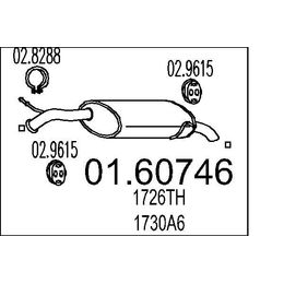 MTS MARKENTECHNIKSERVICEGMBH & CO. KG MTS Endschalld&auml;mpfer 0160746 f&uuml;r Peugeot