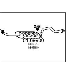 MTS MARKENTECHNIKSERVICEGMBH & CO. KG MTS Endschalld&auml;mpfer 0169900 f&uuml;r MITSUBISHI