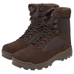 Stiefel BRANDIT "Brandit Accessoires Tactical Zipper Boots", Herren, Gr. 43, braun, unifarben, Schuhe Stiefel