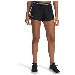 Trainingsshorts Under Armour "TECH PLAY UP SHORTS", Damen, Gr. L, N-Gr, schwarz,, wei&szlig;, Obermaterial: 100% Polyester, Hosen, f&uuml;r vielseitige Aktivit&auml;ten, leichtes Material