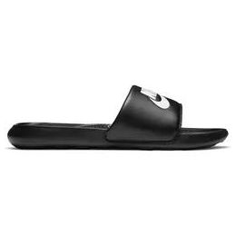 Badesandale Nike SPORTSWEAR "VICTORI ONE SLIDE", Herren, Gr. 44, schwarz-wei&szlig; (schwarz, wei&szlig;), Synthetik, kontrastfarbene Details, unifarben, Schuhe Schlappen Badelatschen Pantolette, Badelatschen